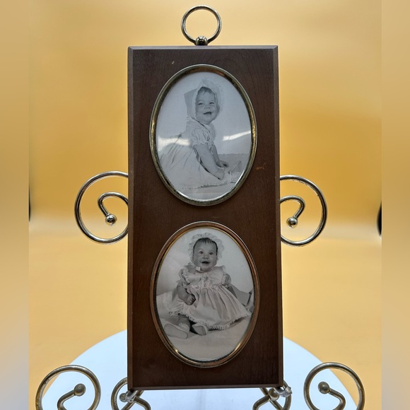 Vintage | Accents | Vintage Frame To Fit Wood Double Oval Frame With ...